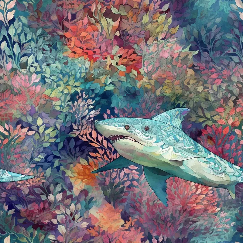 Under The Sea Repeat Patterns Midjourney Prompt | PromptBase