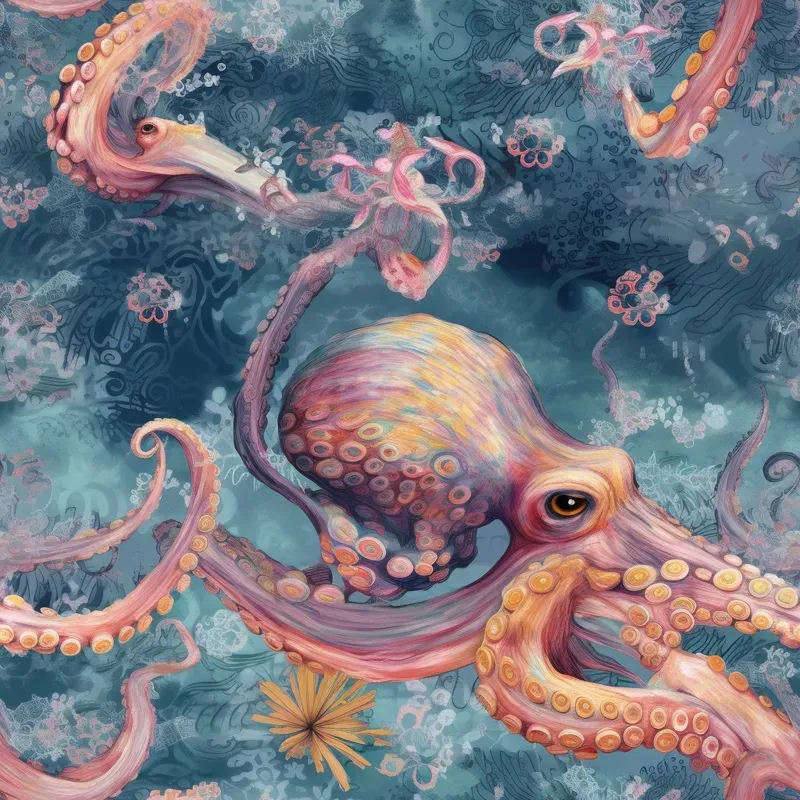 Under The Sea Repeat Patterns Midjourney Prompt | PromptBase