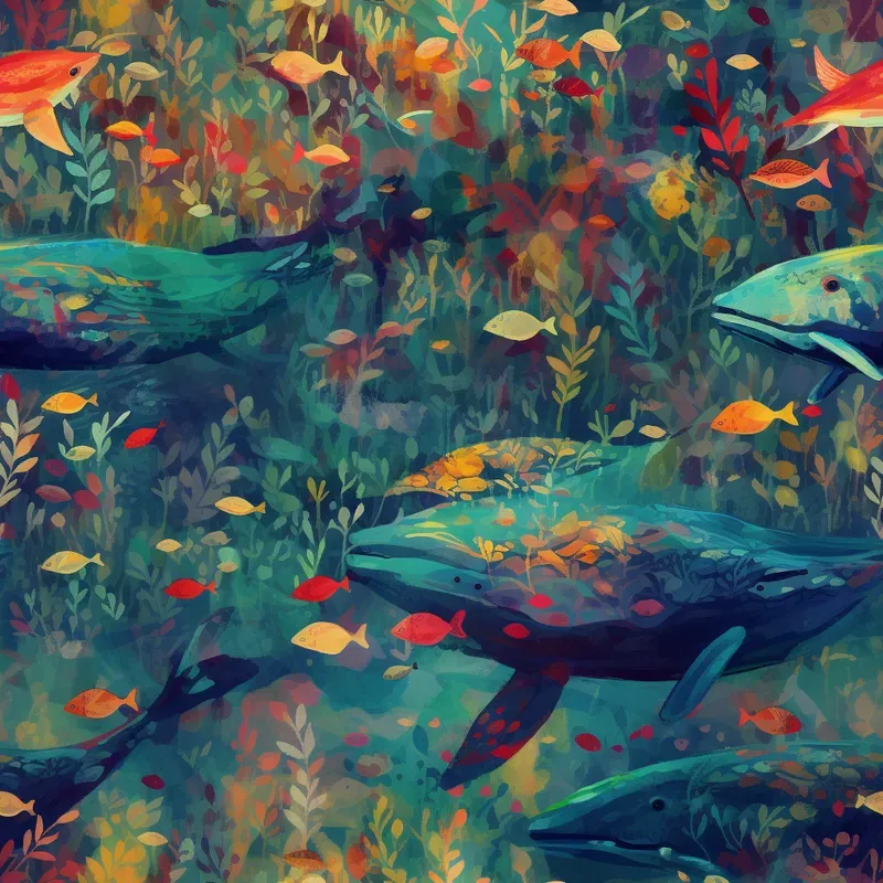 Under The Sea Repeat Patterns Midjourney Prompt | PromptBase