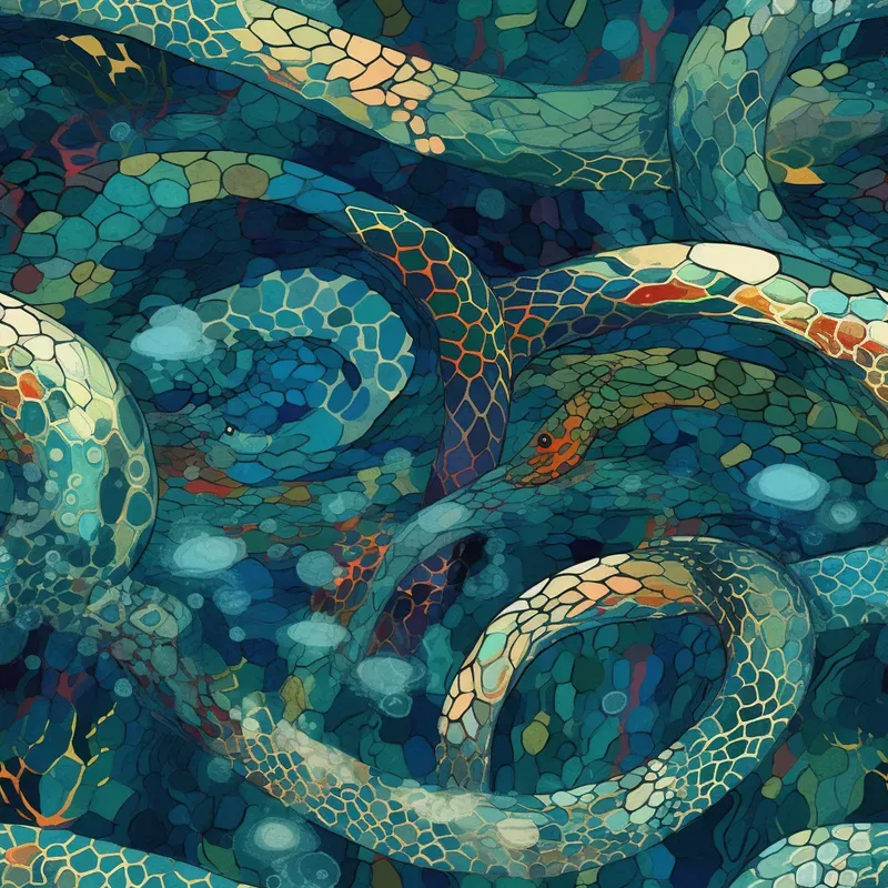 Under The Sea Repeat Patterns Midjourney Prompt | PromptBase