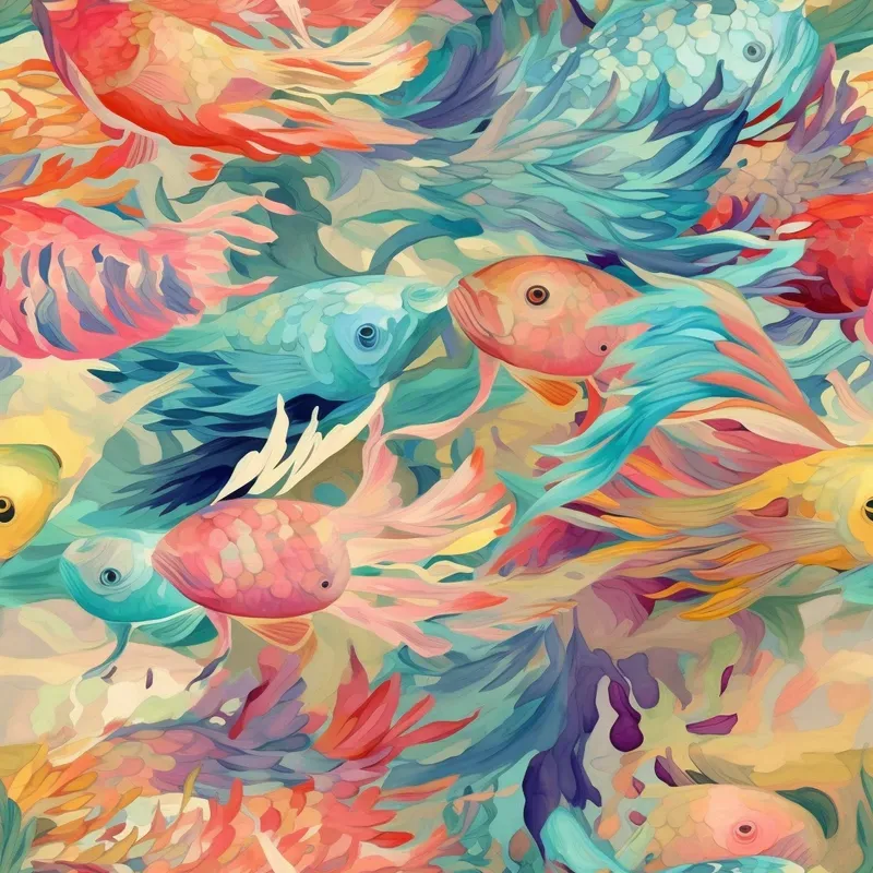 Under The Sea Repeat Patterns Midjourney Prompt | PromptBase