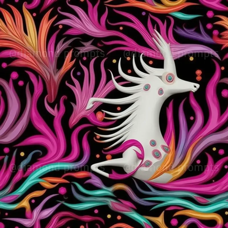 Fantastical Creature Patterns Midjourney Prompt | PromptBase