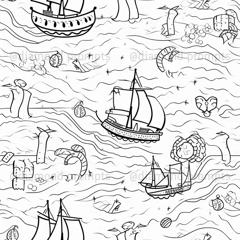 Playful Coloring Pages Midjourney Prompt | PromptBase