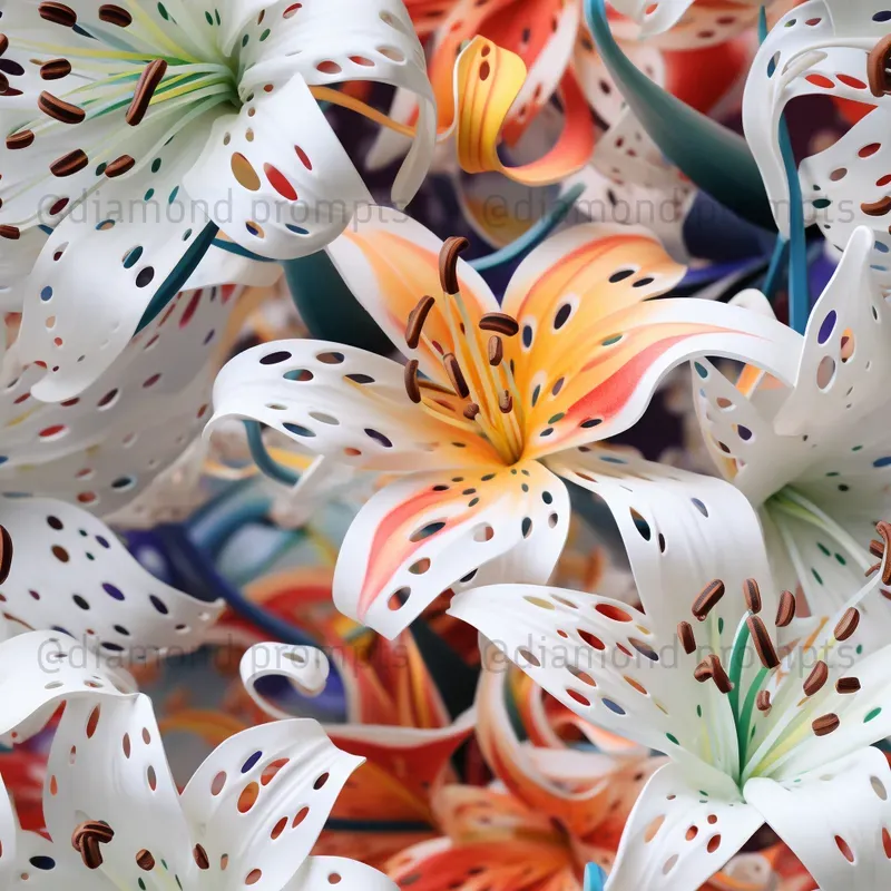 Flourishing Cluster Patterns Midjourney Prompt | PromptBase