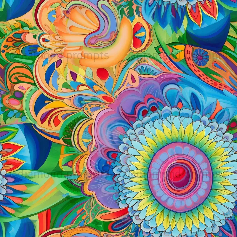 Kaleidoscope Wonders Patterns Midjourney Prompt | PromptBase
