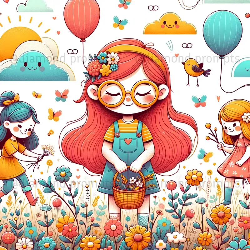 Cartoon Patterns For Kids DALL·E Prompt | PromptBase