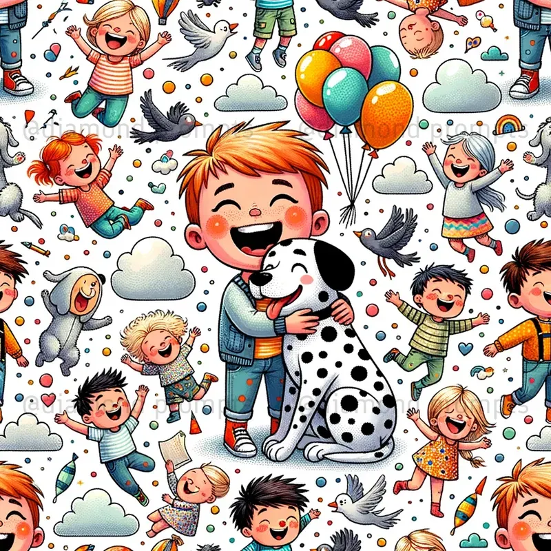 Cartoon Patterns For Kids DALL·E Prompt | PromptBase