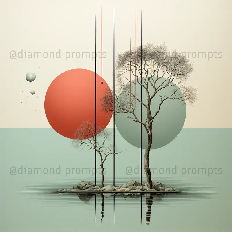 Serenities In Water And Woods Midjourney Prompt | PromptBase