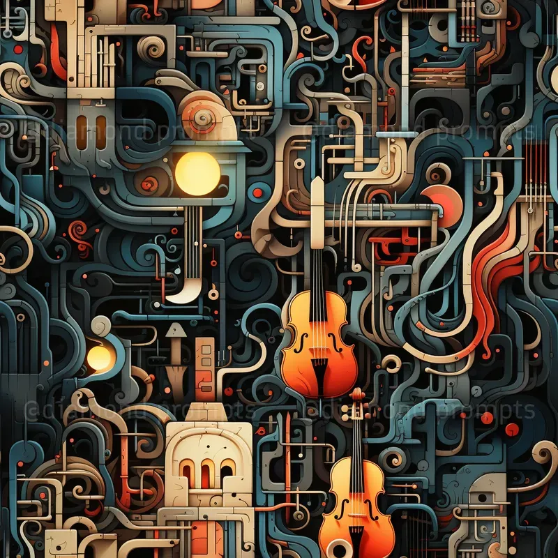 Geometric Enigma Patterns Midjourney Prompt | PromptBase