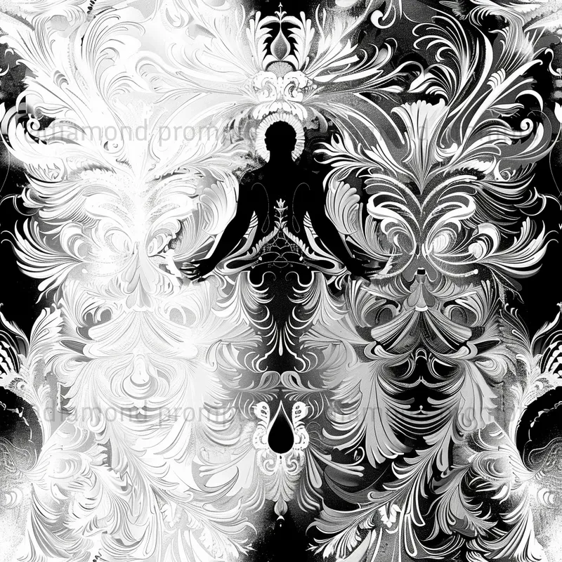 Stylized Silhouette Repeating Patterns Midjourney Prompt | PromptBase