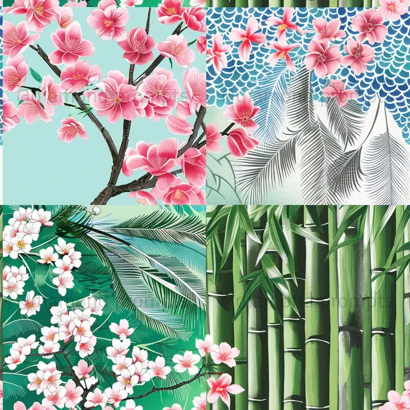 Vibrant Quadrant Pattern Collections Midjourney Prompt | PromptBase