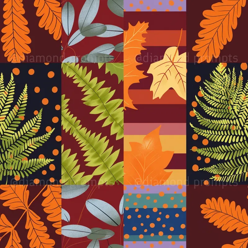 Vibrant Quadrant Pattern Collections Midjourney Prompt | PromptBase