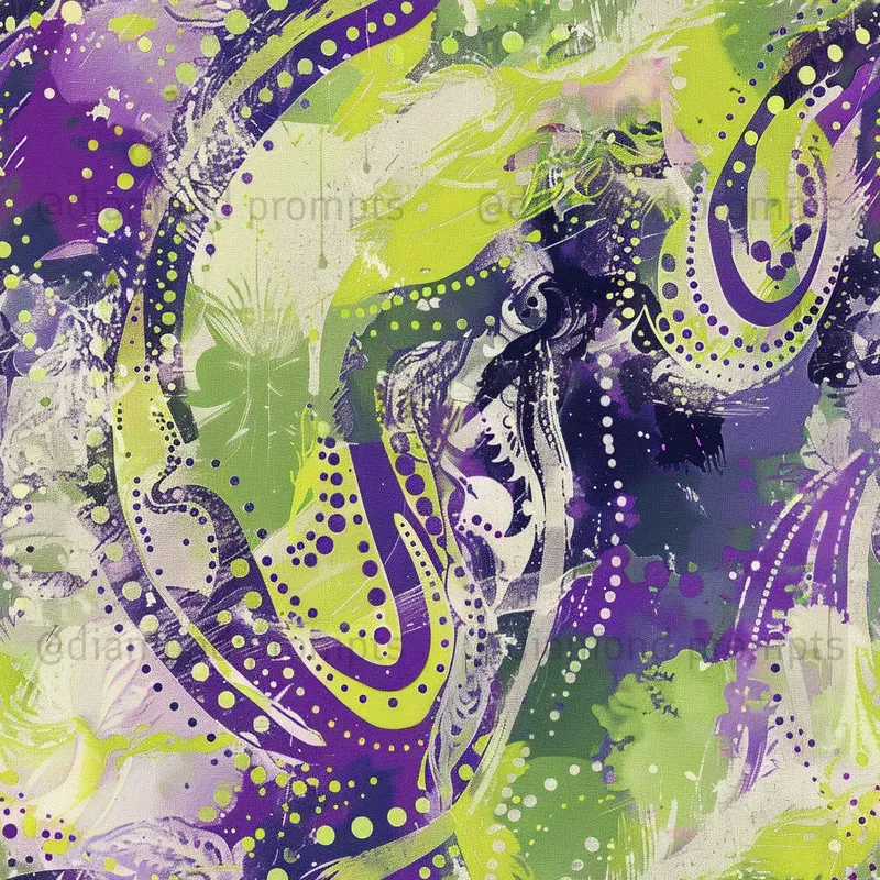 Vibrant Splatter Patterns Midjourney Prompt | PromptBase