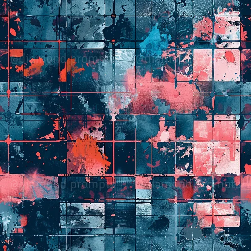 Vibrant Splatter Patterns Midjourney Prompt | PromptBase