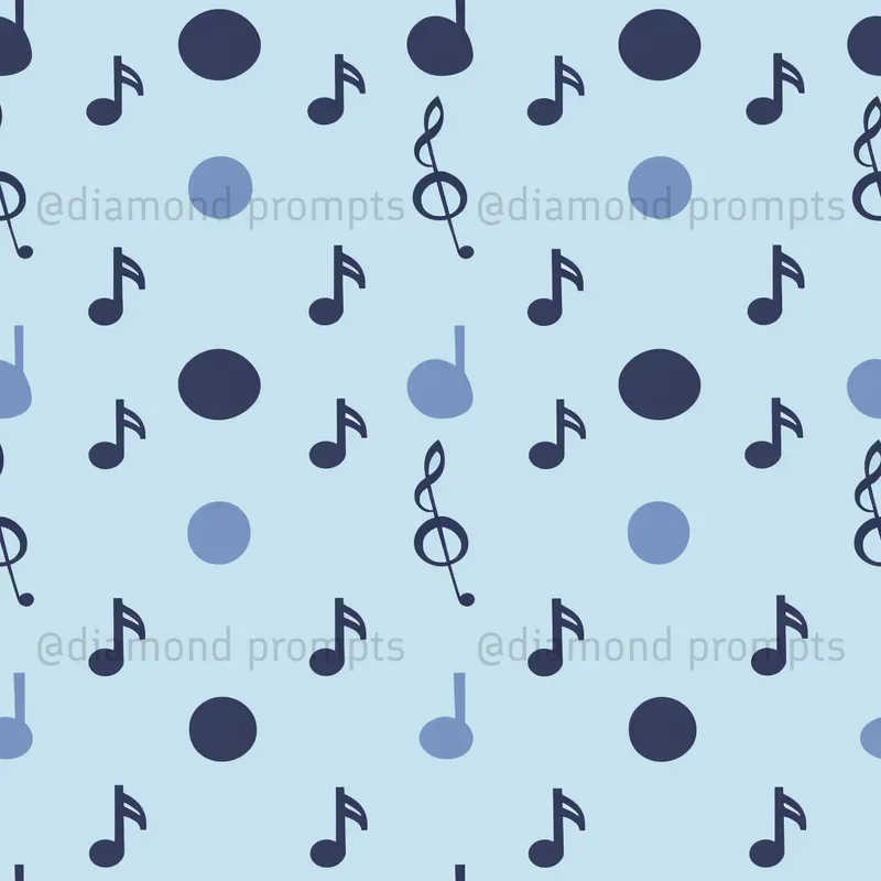 Music Note Patterns Midjourney Prompt | PromptBase