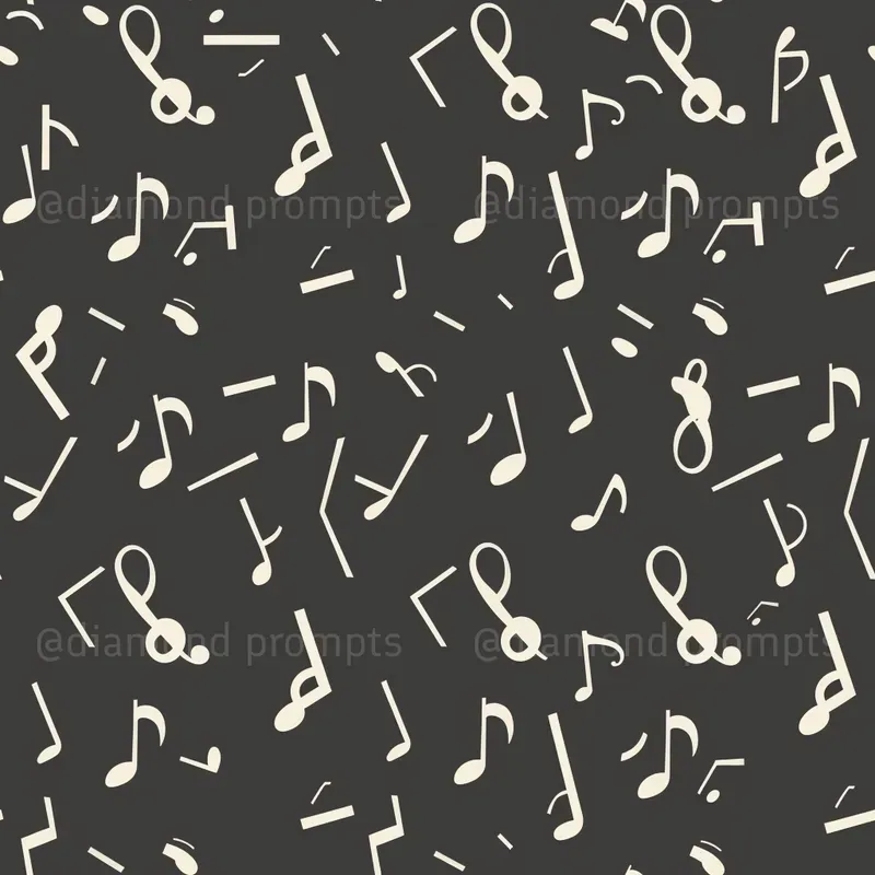 Music Note Patterns Midjourney Prompt | PromptBase