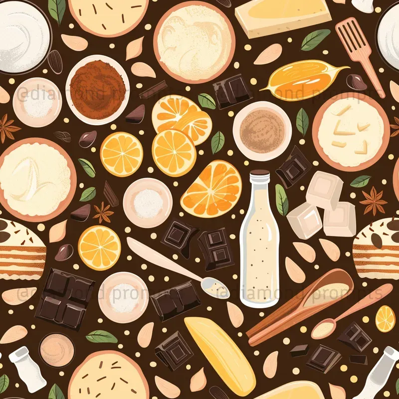 Palettes Of Flavor Patterns Midjourney Prompt | PromptBase