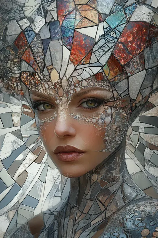 Fantastical Stained Glass Portraits Midjourney Prompt | PromptBase