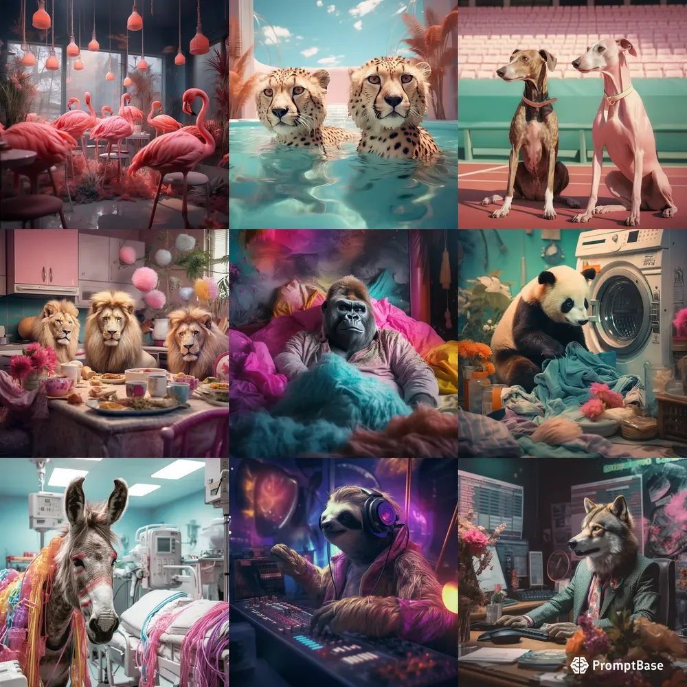 Extravagant Animals Photos Midjourney Prompt | PromptBase