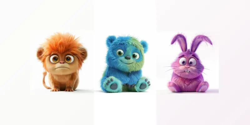 Cute Animated Creatures Midjourney Prompt | PromptBase