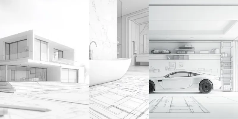 Blueprint In 3d Immersive Home Design Generator App | PromptBase