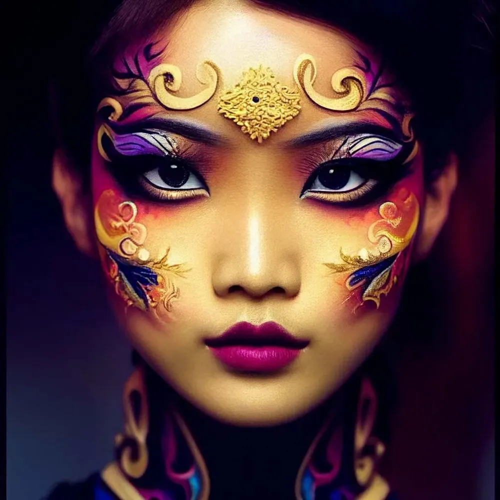 Face Painting Models Midjourney Prompt | PromptBase