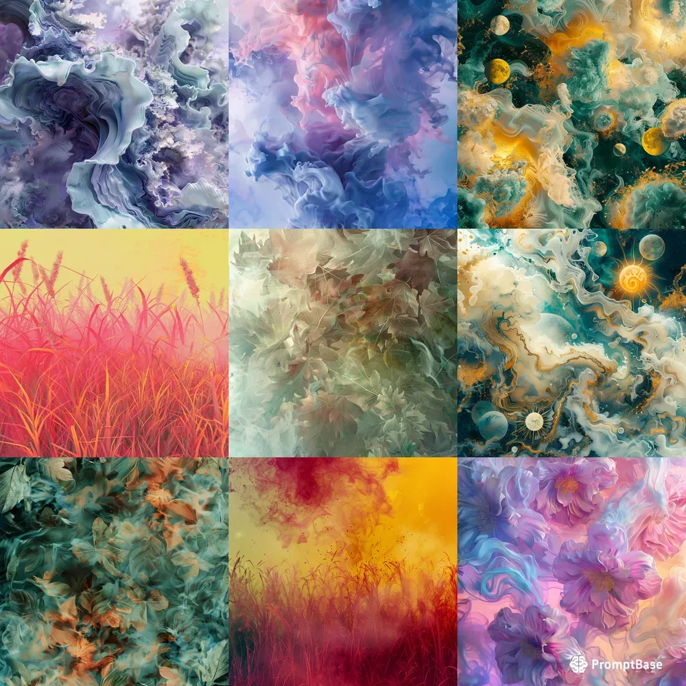 Nature Inspired Digital Colors Patterns Midjourney Prompt | PromptBase