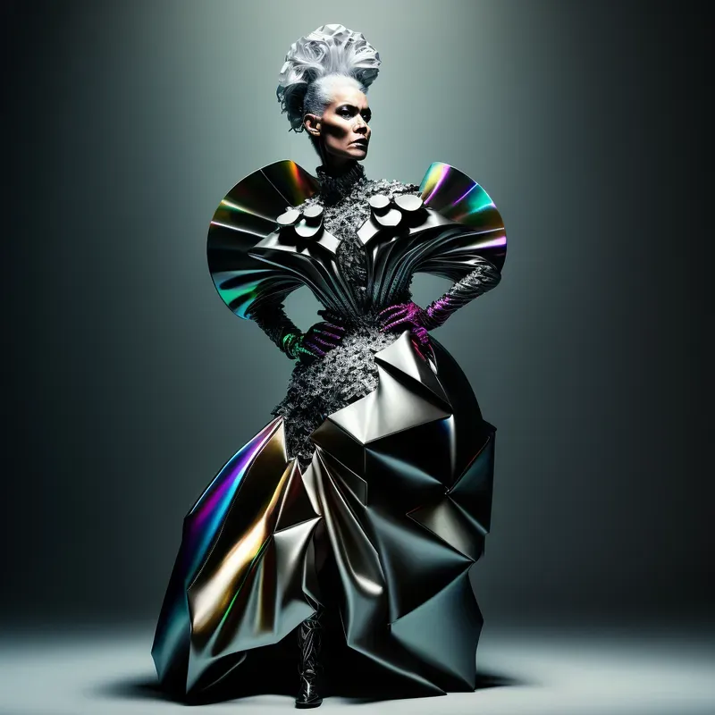 Futuristic Couture Fashion Midjourney Prompt | PromptBase