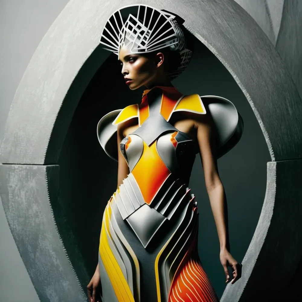 Futuristic Couture Fashion Midjourney Prompt | PromptBase