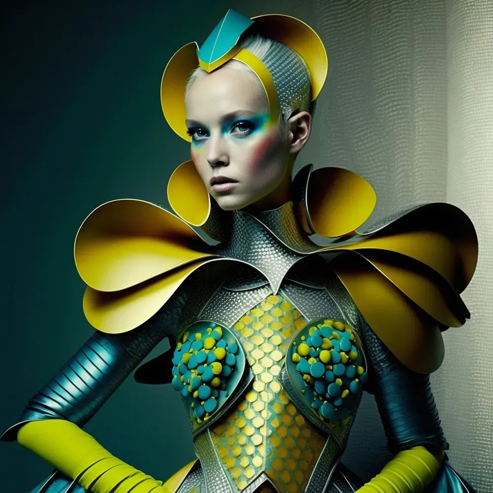 Futuristic Couture Fashion Midjourney Prompt | PromptBase