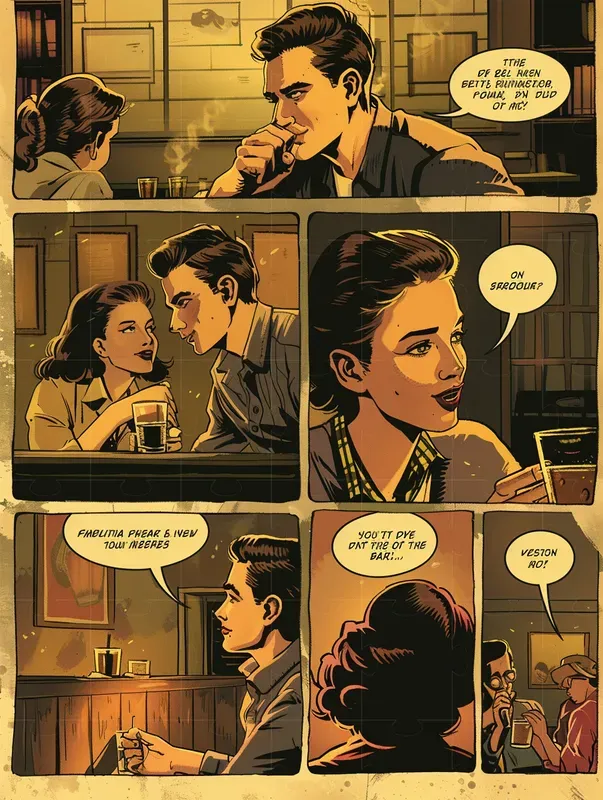 Comic Book Panels And Pages Midjourney Prompt | PromptBase