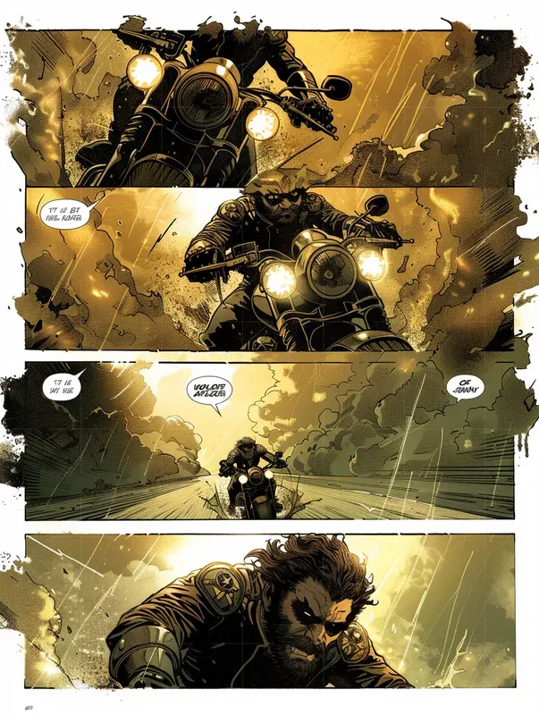 Comic Book Panels And Pages Midjourney Prompt | PromptBase