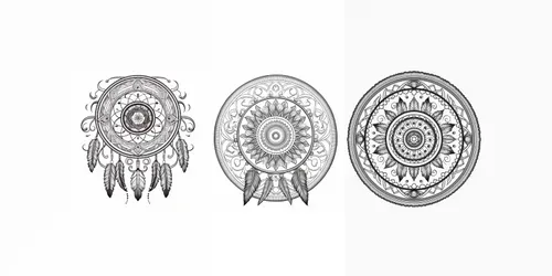 Mandala Coloring Pages Cherokee Indians Midjourney Prompt | PromptBase