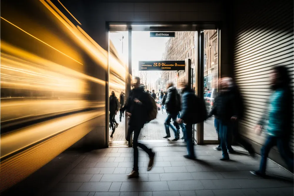 Long Exposure Street Photography Midjourney Prompt | PromptBase