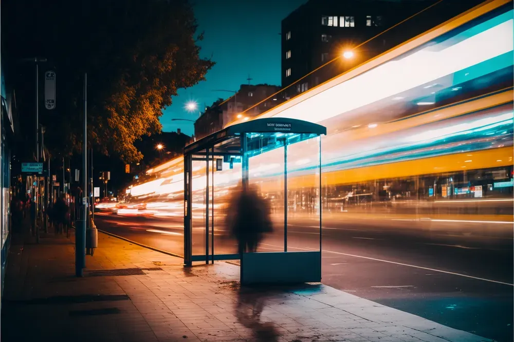 Long Exposure Street Photography Midjourney Prompt | PromptBase