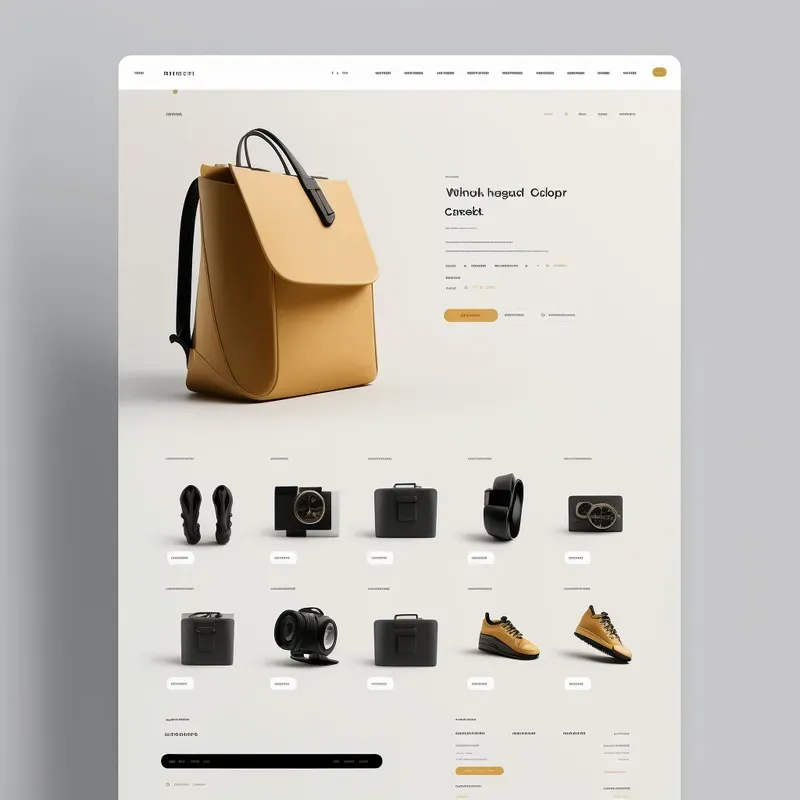 Website UI Mockups Midjourney Prompt | PromptBase