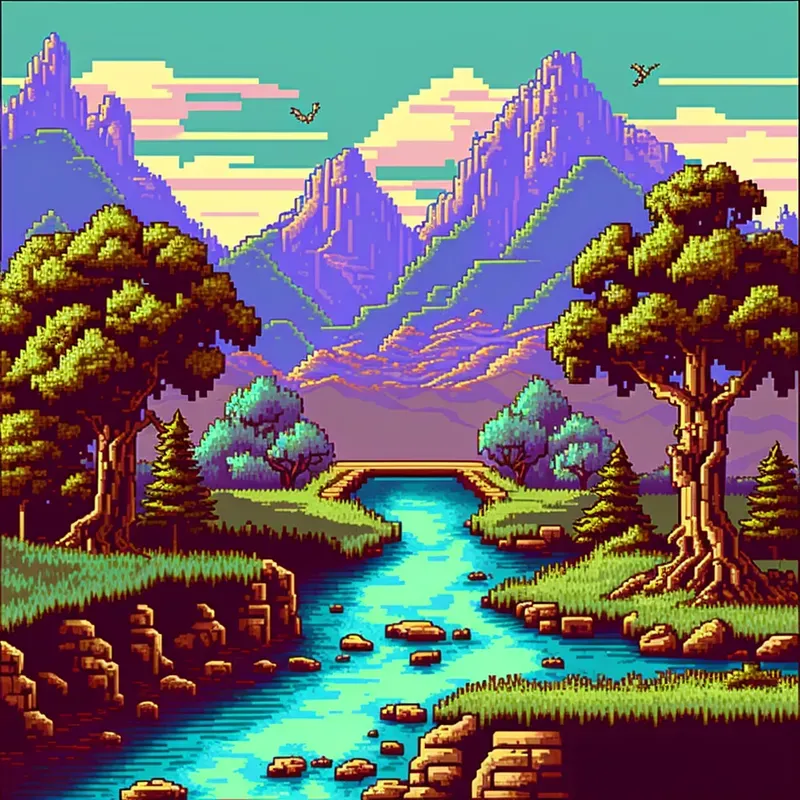 16-bit Game Art Midjourney Prompt | PromptBase