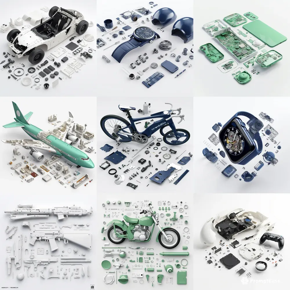 Physical Split Designs Midjourney Prompt | PromptBase