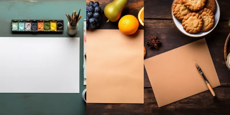 Top Down Desks And Paper Stock Images Midjourney Prompt | PromptBase