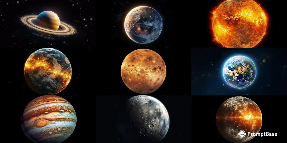 Planets And Spaces Midjourney Prompt | PromptBase