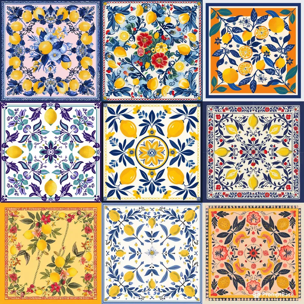 Traditional Portuguese Ceramic Patterns Midjourney Prompt | PromptBase