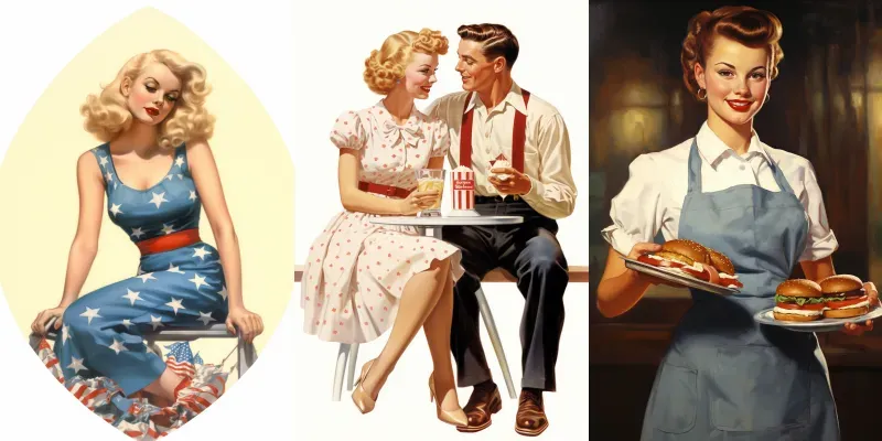 Norman Rockwell Style Posters Midjourney Prompt | PromptBase