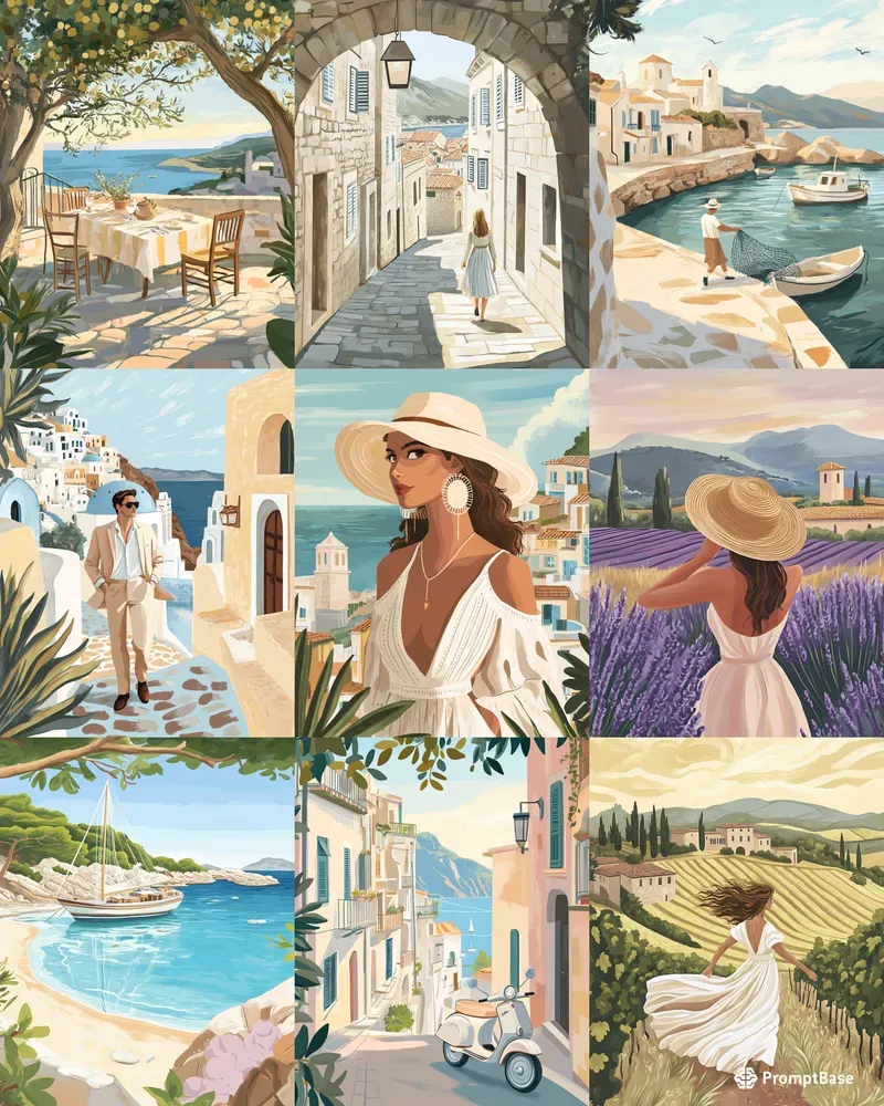 Mediterranean Classic Magazine Covers Midjourney Prompt | PromptBase
