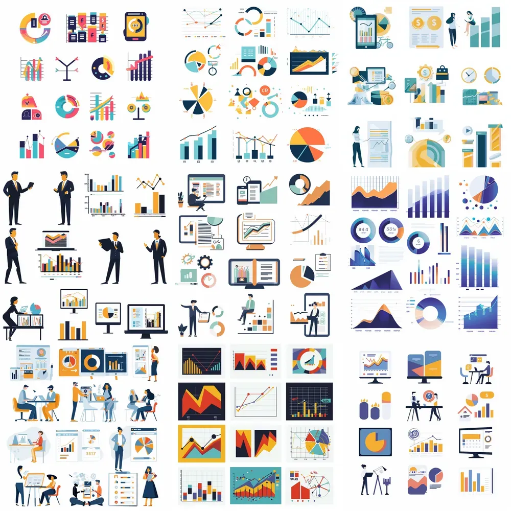 Business Presentation Graphics Midjourney Prompt | PromptBase