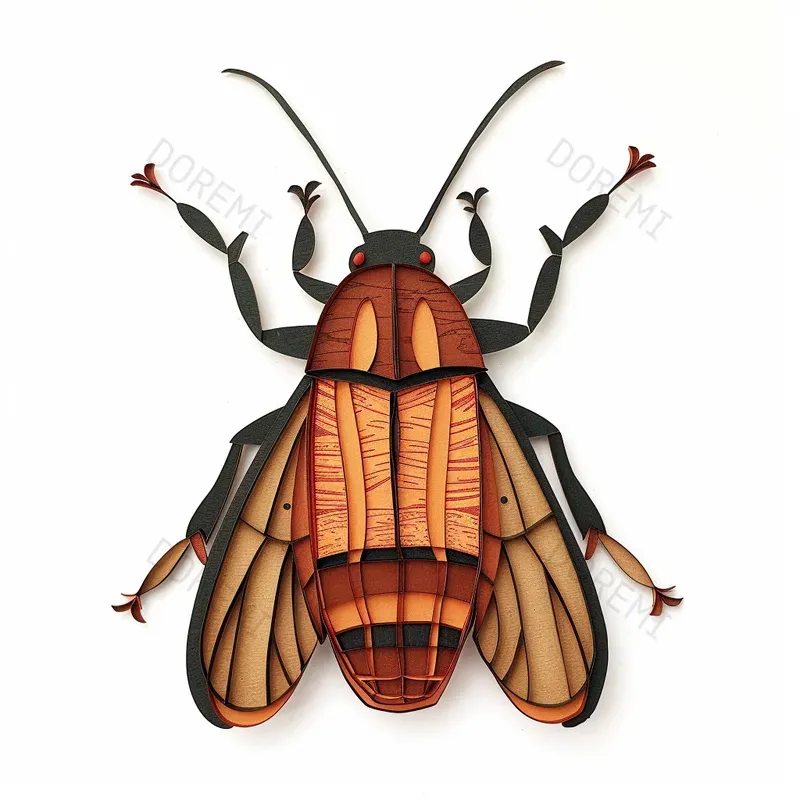 Paper Insect Illustrations Midjourney Prompt | PromptBase