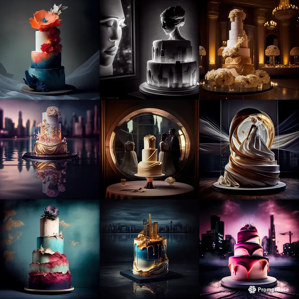 Pastry Chef Cakes Midjourney Prompt | PromptBase