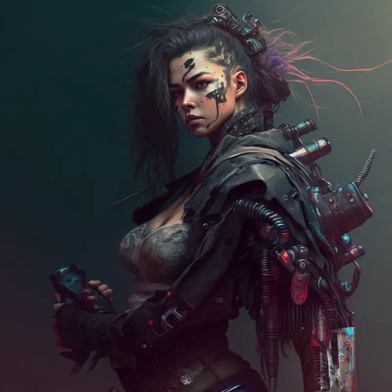 Cyberpunk Samurai Girls Midjourney Prompt | PromptBase