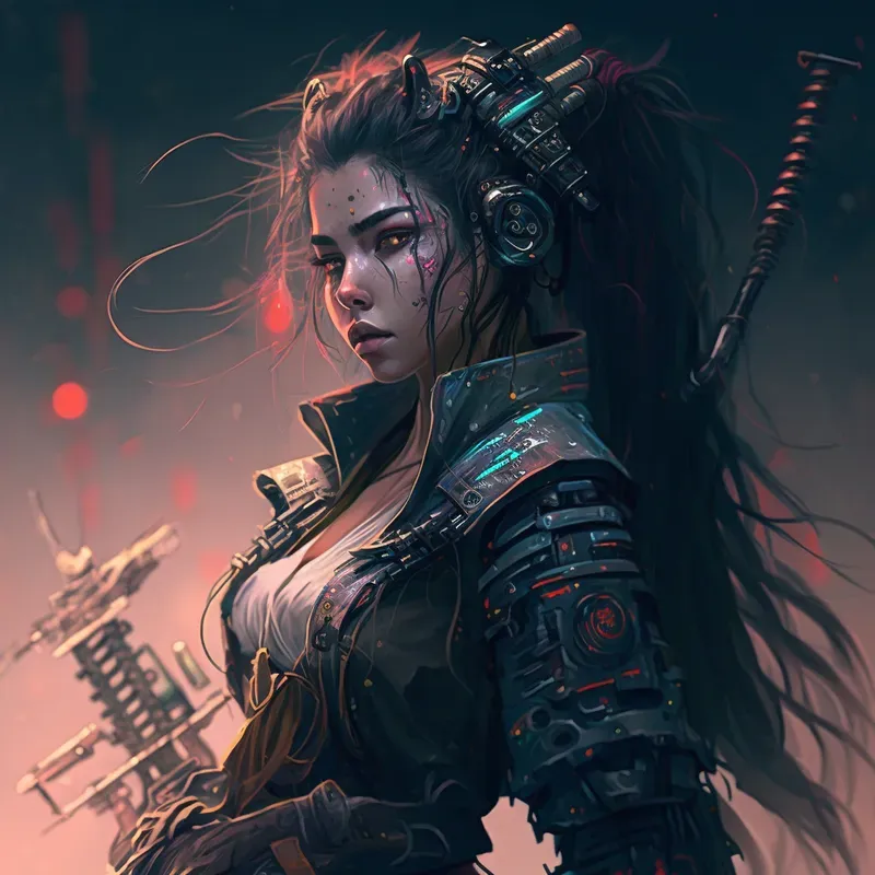 Cyberpunk Samurai Girls Midjourney Prompt | PromptBase