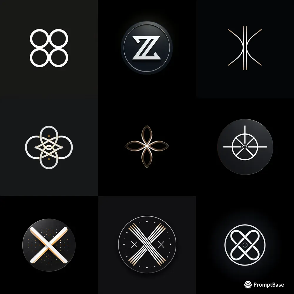 Sleek Line Logos Midjourney Prompt | PromptBase