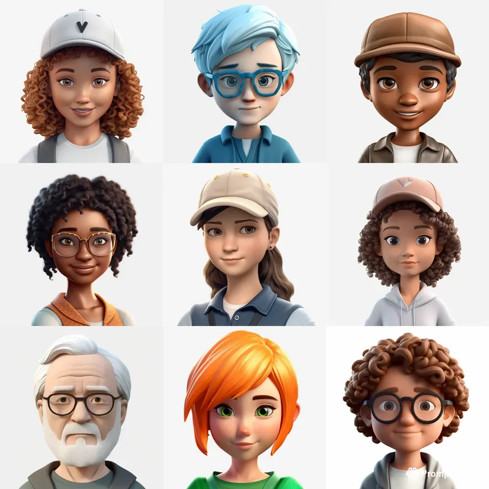 Ios Avatar Profile Pics Midjourney Prompt | PromptBase